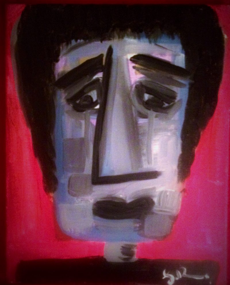 Crying man portrait – Geraldine Fidelma Art